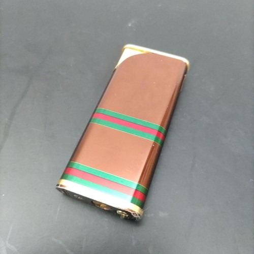 Gucci Gas Lighter Sherry Line Used Neutral Condition | eBay
