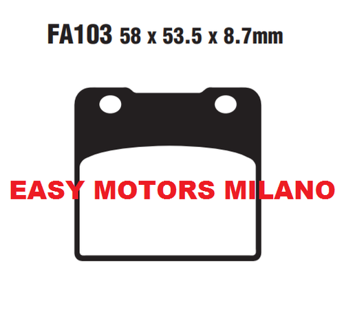 Paire Plaquette de Frein EBC Avant FA103 Pour Suzuki 250 1988> | eBay