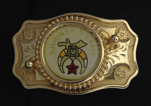 Shriner's Lady Shriner Shrine Masonic Freemason Belt Buckle - #470 | eBay