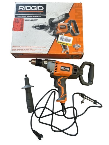 Ridgid 1/2" Spade Handle Corded Mud Mixer Drill 9amp Model R7122 New in ...