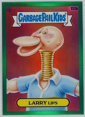 2021 Topps Chrome Garbage Pail Kids 157a GREEN REFRACTOR /299 Larry ...