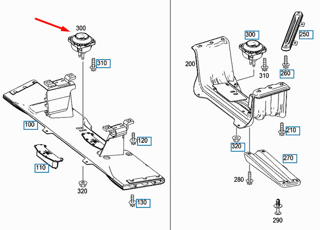 OEM Mercedes-Benz GLE W166 Gearbox Mount A1662401118 Genuine for sale ...