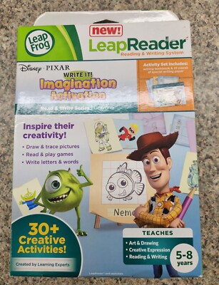 LeapFrog LeapReader Disney PIXAR Imagination Activation Art Drawing ...