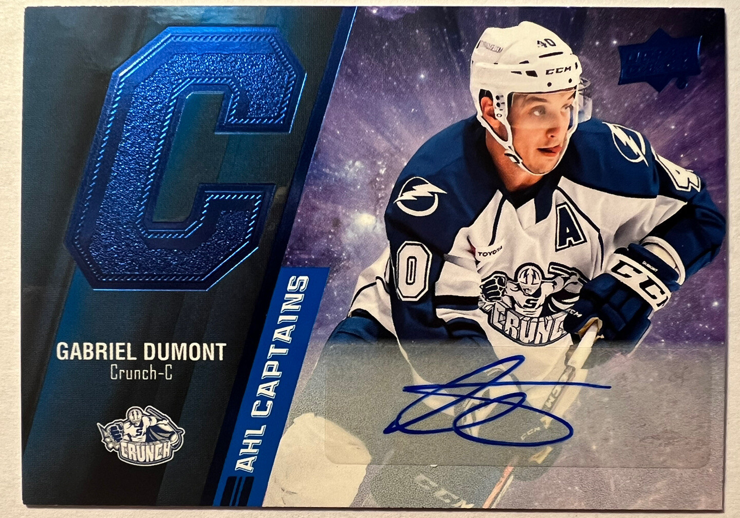 2021-22 Upper Deck AHL - Captains Autographed #L-10 Gabriel Dumont (AU ...
