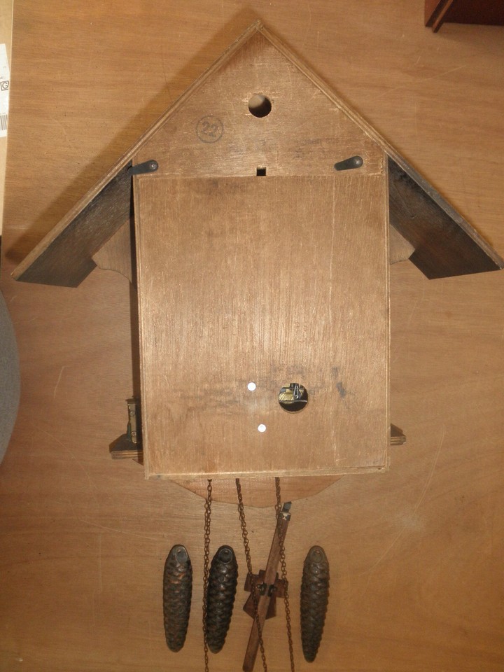 Cuckoo Clock German Trumpeter SEE VIDEO Black Forest Chalet 1 Day ...