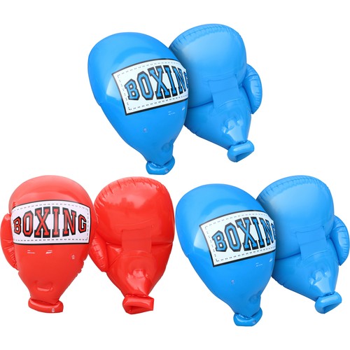 Banzai Kids Inflatable Mega Boxing Gloves - 3 Pack / Pairs (Colors Vary ...