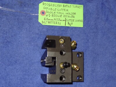 DOOSAN LYNX BMT45 TURRET DOUBLE CUTTER TOOL HOLDER #I-850418 00348 A | eBay