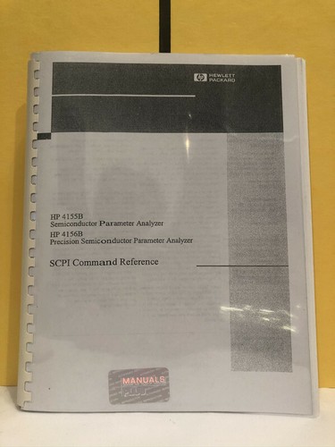 HP 4155B + 4156B Precision Semiconductor Parameter Analyzer SCPI Cmd ...