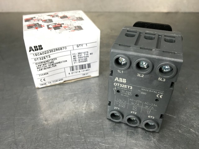 * ABB Ot32et3 Disconnect Switch 40a 3 Pole 600vac for sale online | eBay