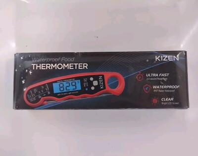 KIZEN Digital Meat Thermometer with Probe - Waterproof, Kitchen Instant ...