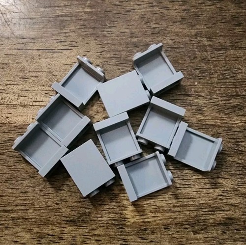 LEGO Light Bluish Gray Panel, 1 X 2 X 2 With Side Supports Hollow Studs ...