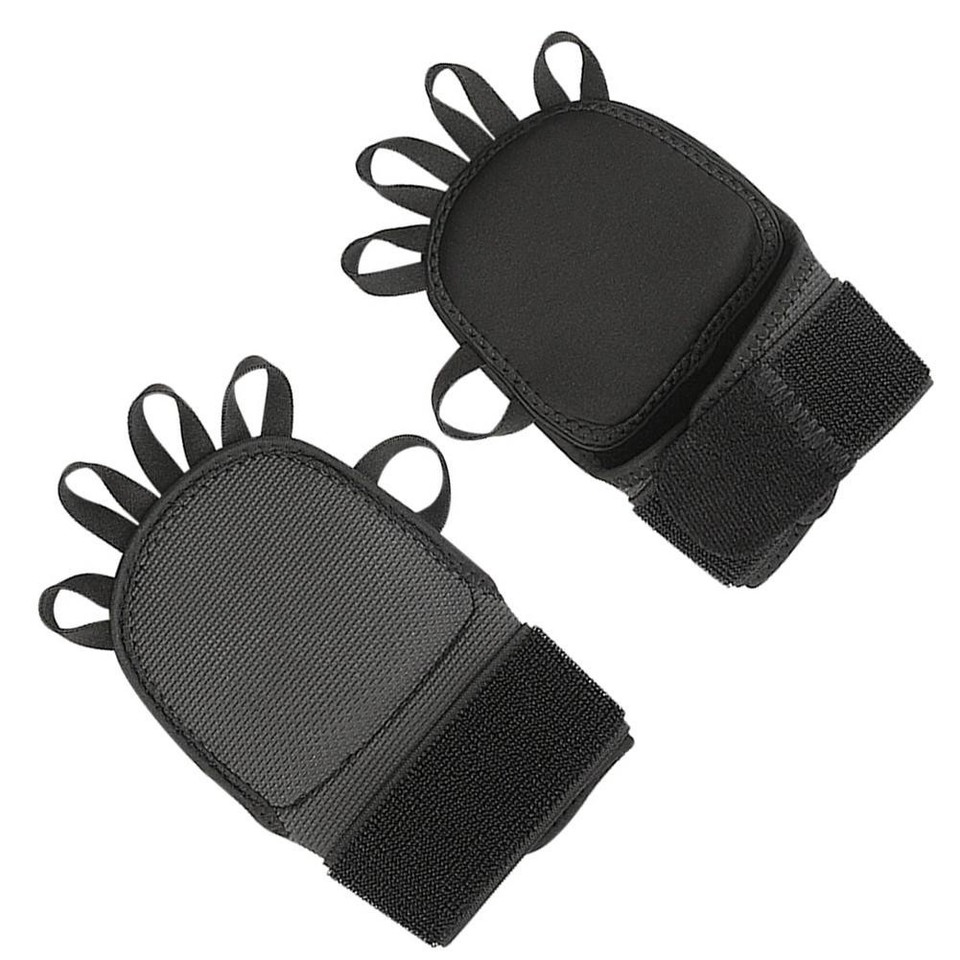 Gym Hand Grips Latex Material Polyester Fabric Shock Absorbing Palm For ...
