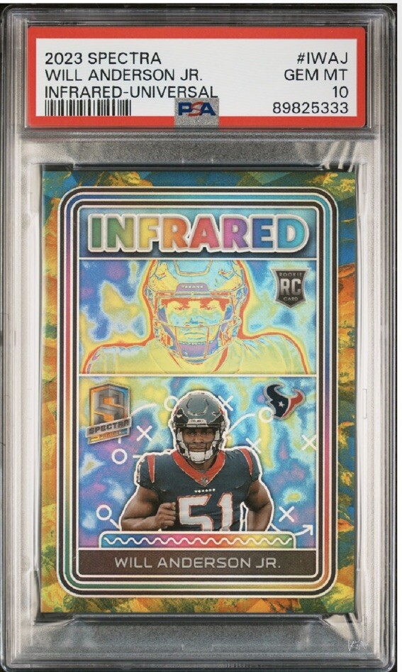 2023 Panini Spectra Will Anderson Jr 1/10 Infrared Universal 🔥 🔥 PSA 10 ...