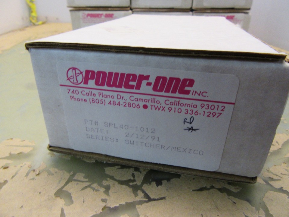 power-one spl40-1012 switching power supply 12VDC [3*E-9] | eBay