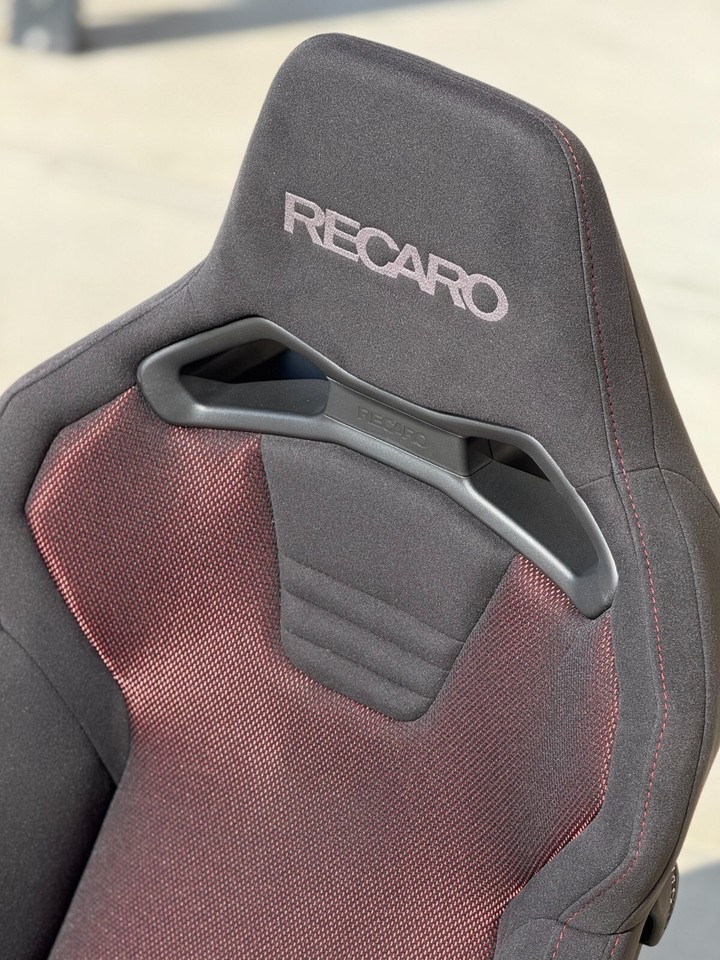 RECARO SR-S BK100 Sport Seat - Brilliant Red Mesh & Kamui Black | eBay