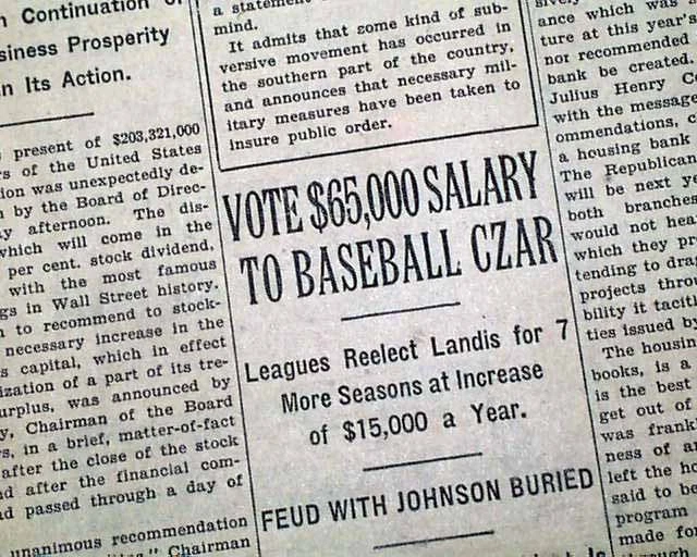 1926 Baseball Events