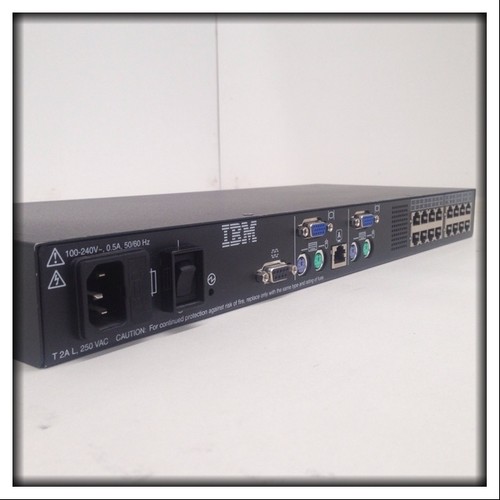IBM 17352LX 2x16 KVM Local Console Manager Switch 31R3136 | eBay