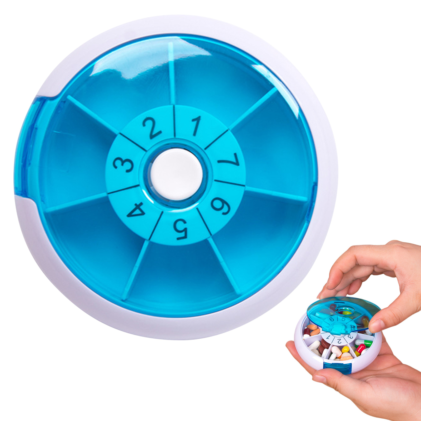 Pill Box Daily Organizer Dispenser Medication Reminder PP Multiple ...