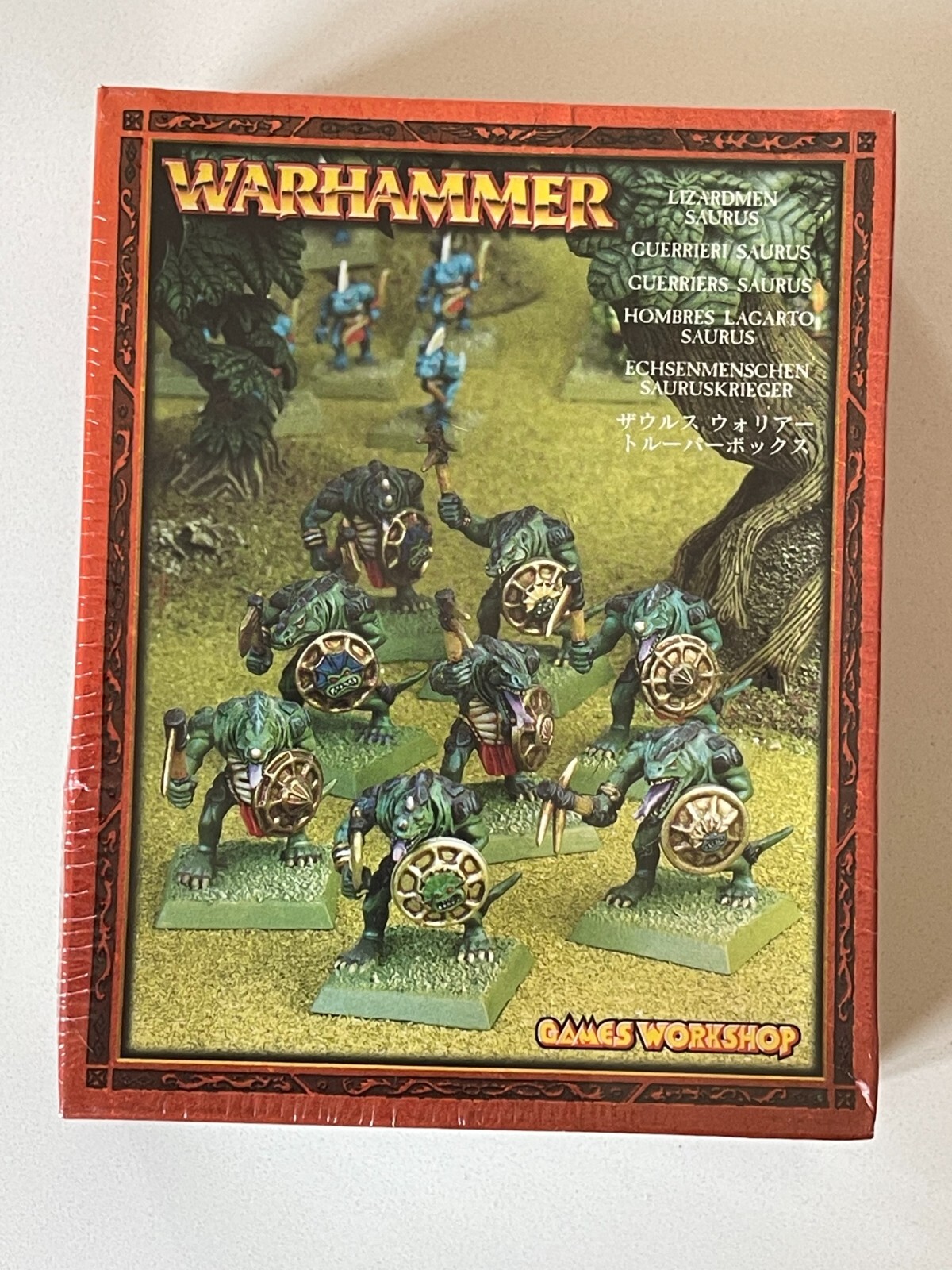 Lizardmen Saurus Warriors | Warhammer The Old World | OOP Unit Box | eBay