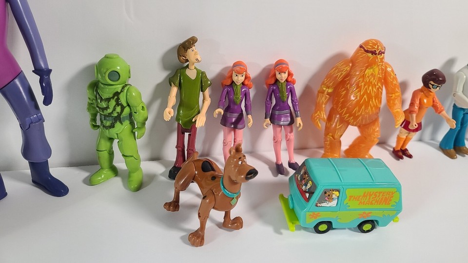 Scooby-Doo Action Figures Lot - Freddy Daphne Velma Shaggy Captain ...