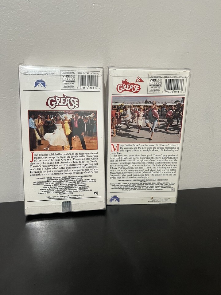 Grease/Grease 2 (VHS, 1996, 2-Tape Set) 97361532332 | eBay