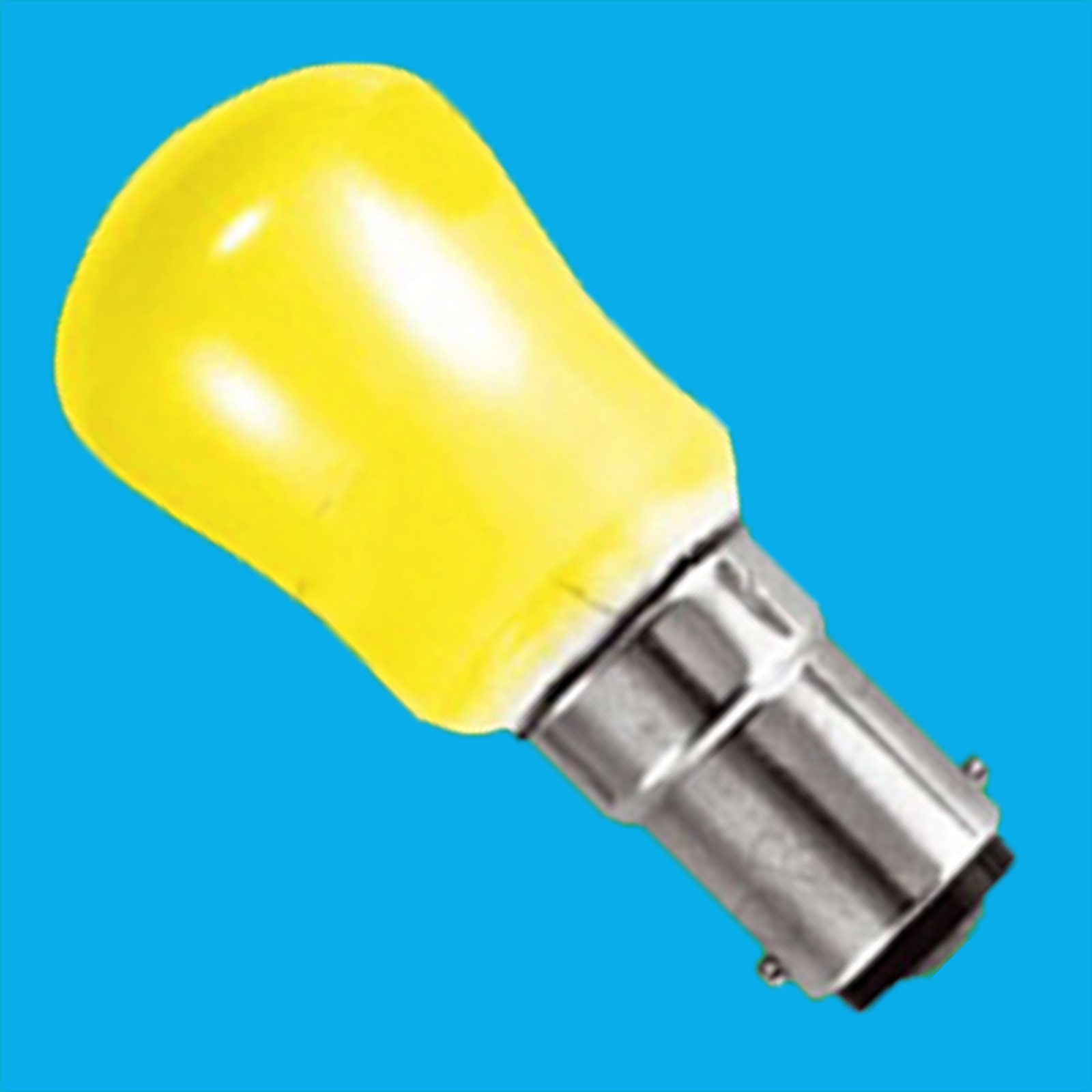 4x 15W Coloured Pygmy Sign Light Bulbs, Display Lamp, Small Bayonet Cap ...
