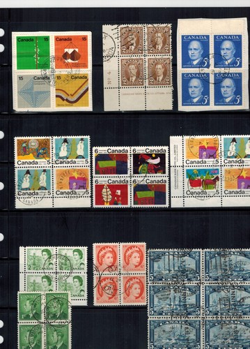 SCAN OF DOUBLE SIDED STOCK SHEET OF BLOCKS WITH CDS CANCELS. | eBay