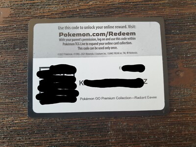 Radiant Eevee Code - Pokemon Go Premium Collection - Sent via Message ...