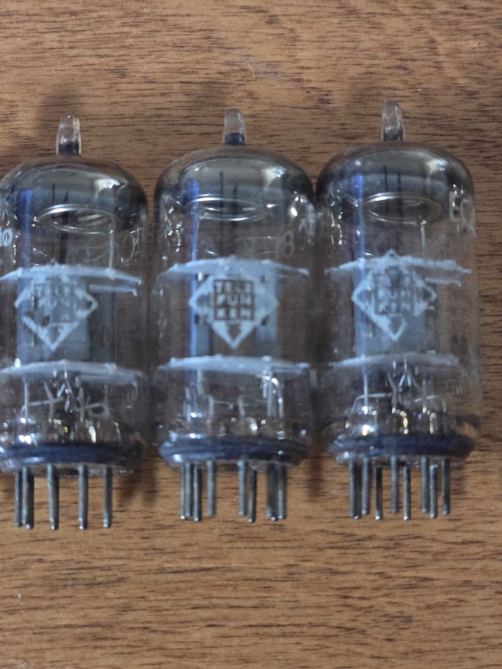 3 TELEFUNKEN 12AT7 ECC81 TUBES & (1) ECC83 12AX7 Tube | eBay
