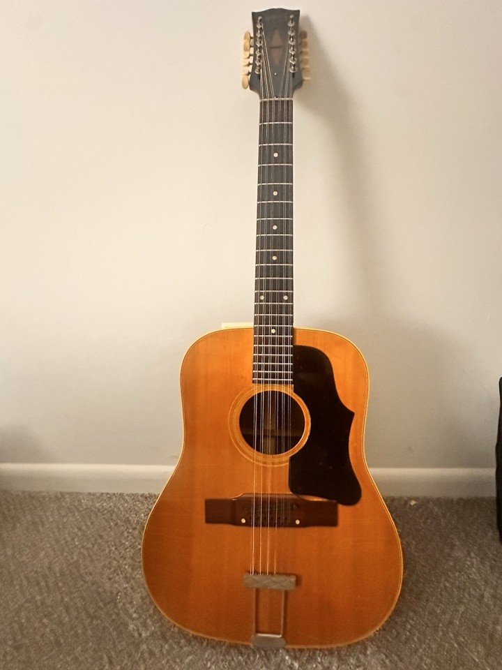 Gibson 12-String Guitar with Case Vintage Player | eBay