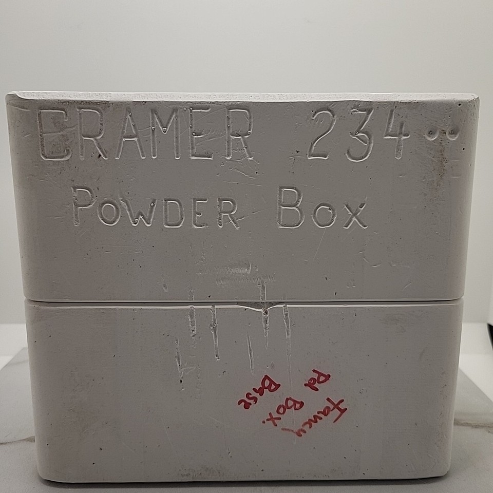 Vintage Large Cramer 234 Powder Box Ceramic Slip Mold Bowl Vase DIY ...