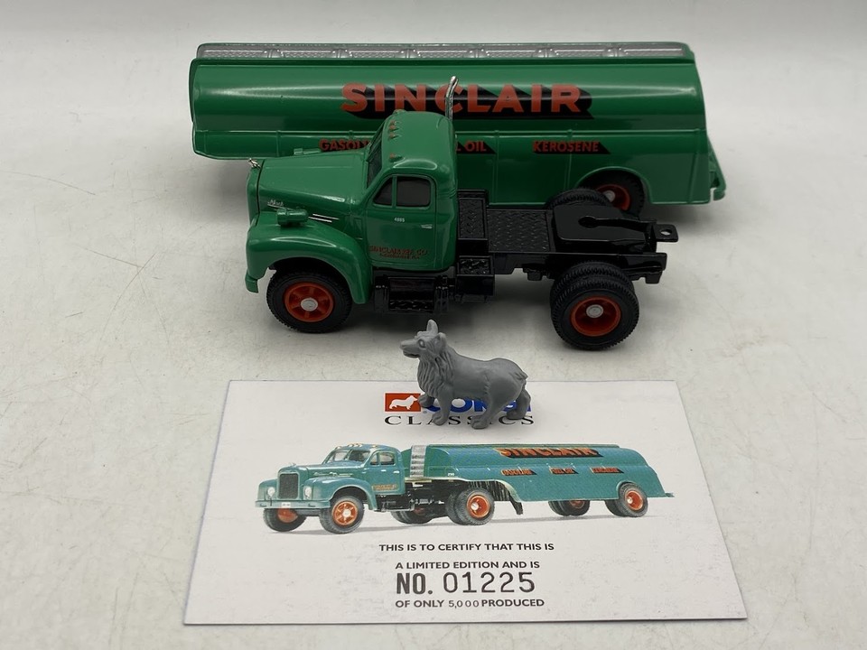 CORGI Mack B series Semi SkirtedTanker SINCLAIR 1:50 modelcar Truck | eBay