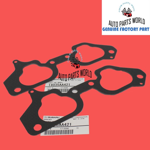 GENUINE OEM SUBARU TURBO INTAKE MANIFOLD GASKET SET OF TWO 14035AA421 ...
