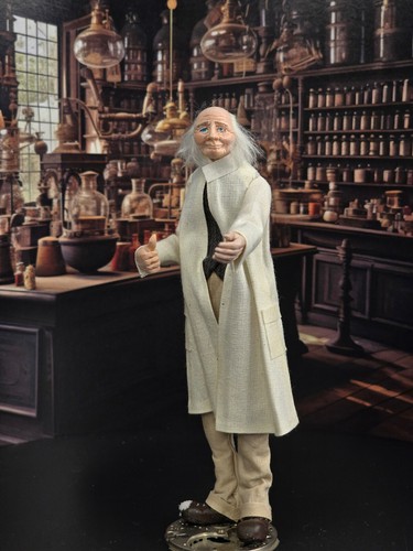 Miniature Dollhouse Doll 1:12 Handmade Mad Scientist Sculpted Clay | eBay