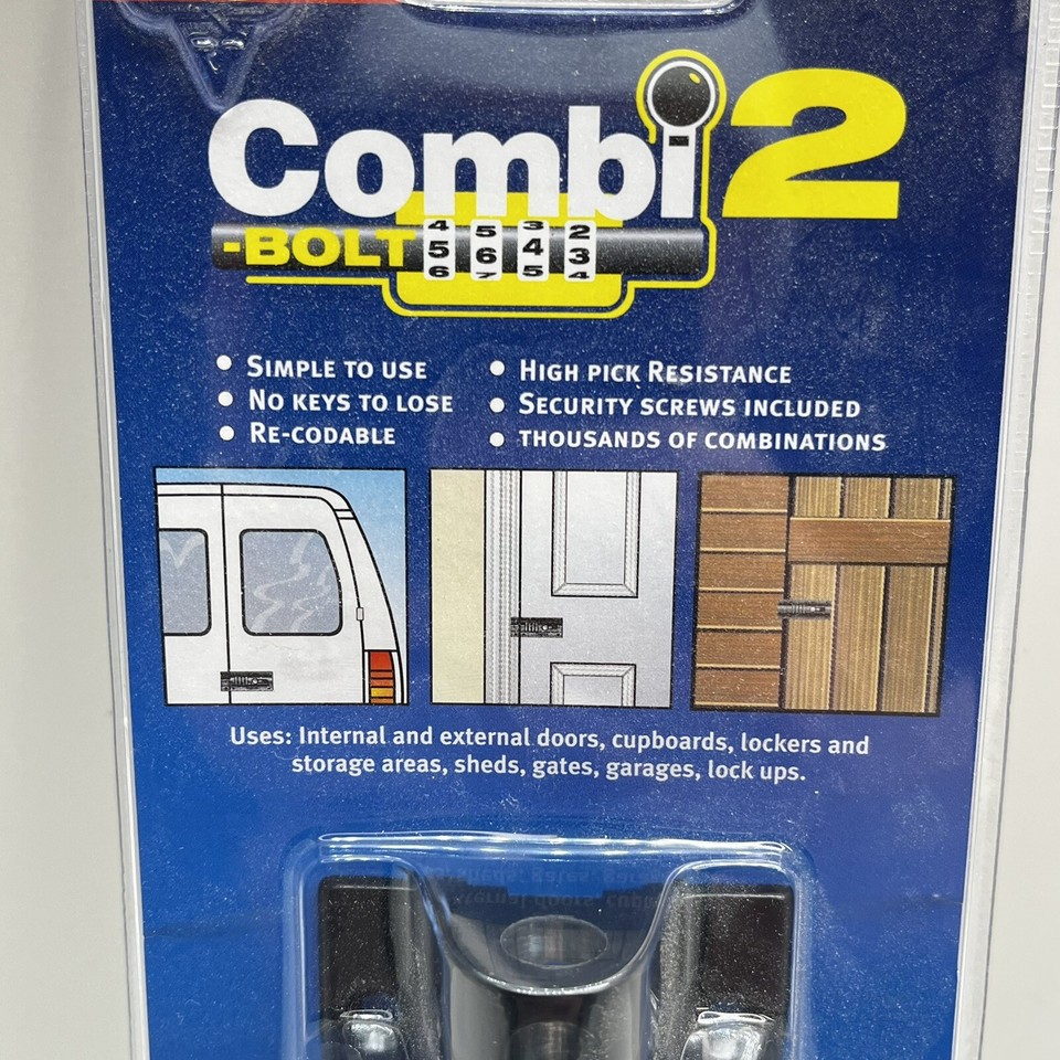 Squire Combi 2 Recodeable Locking Bolt 120mm - Black | eBay