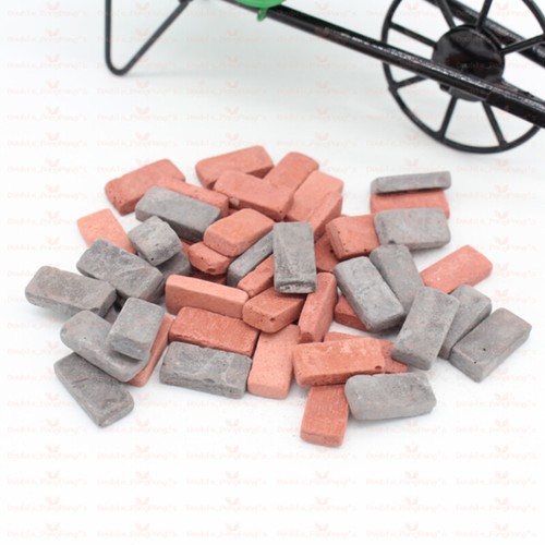 50PC Dollhouse 1:12 Scale Lot Bricks Model Sand Table DIY Miniature ...