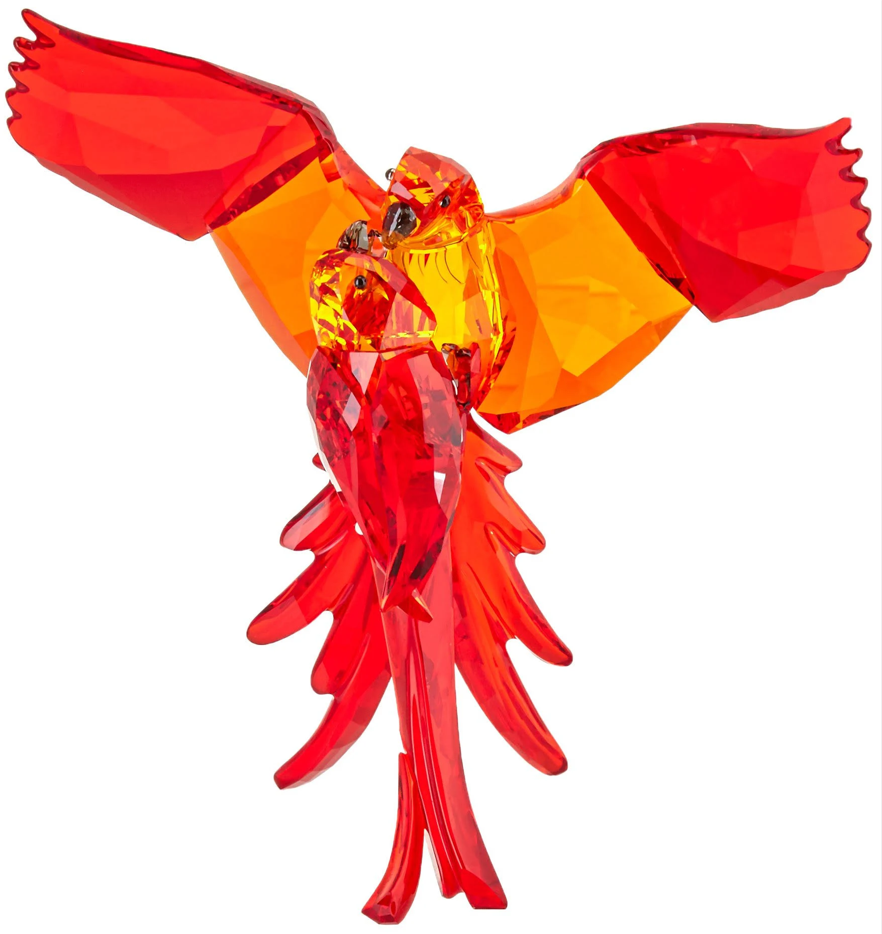 Swarovski Crystal Paradise Parrots Red 5136809 Figurine w/Box Height: 6 ...