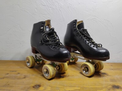 Vintage Roller Skates Harlick Boots 9 1/2 With Roll Line Giotto 58D ...