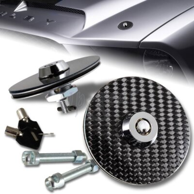 JDM Carbon Fiber Mount Bonnet Racing Security Hood Pins Latch Kit Lock ...