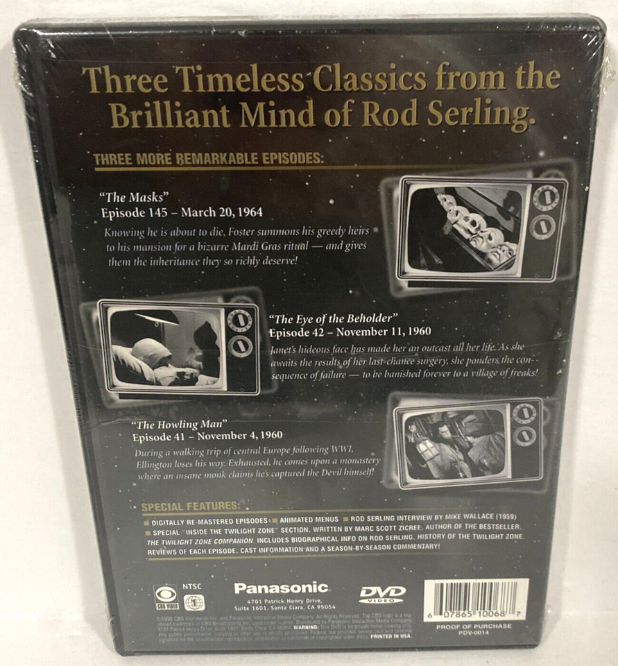More Treasures of the Twilight Zone New Sealed 1998 Rod Sterling | eBay