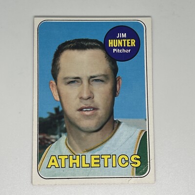 1969 Topps Jim "Catfish" Hunter - #235 HOF Oakland A's & NY Yankees | eBay