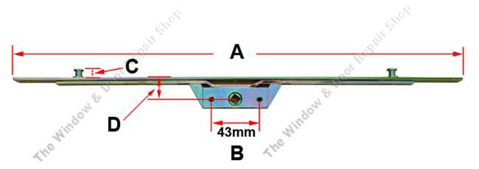 Maco RAIL Inline Espag Window Lock Gearbox 22mm Backset UPVC High ...