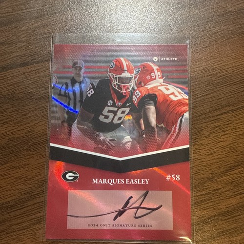 2024 Onit Georgia Bulldogs #TCS-58 Marques Easley AUTO Autograph Signed ...