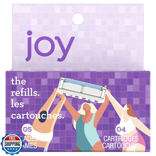 joy razor blade cartridge refill for women, 4 blade refills | eBay