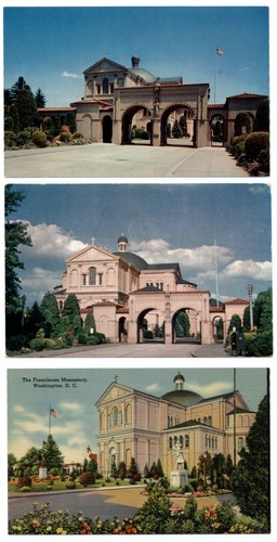 LOT OF 3 ~ Washington DC ~ Franciscan Monastery ~ Mount Saint Sepulchre ...