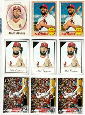 Matt Carpenter 11 Card Lot Topps Gallery Stadium Club Heritage AG GQ | eBay