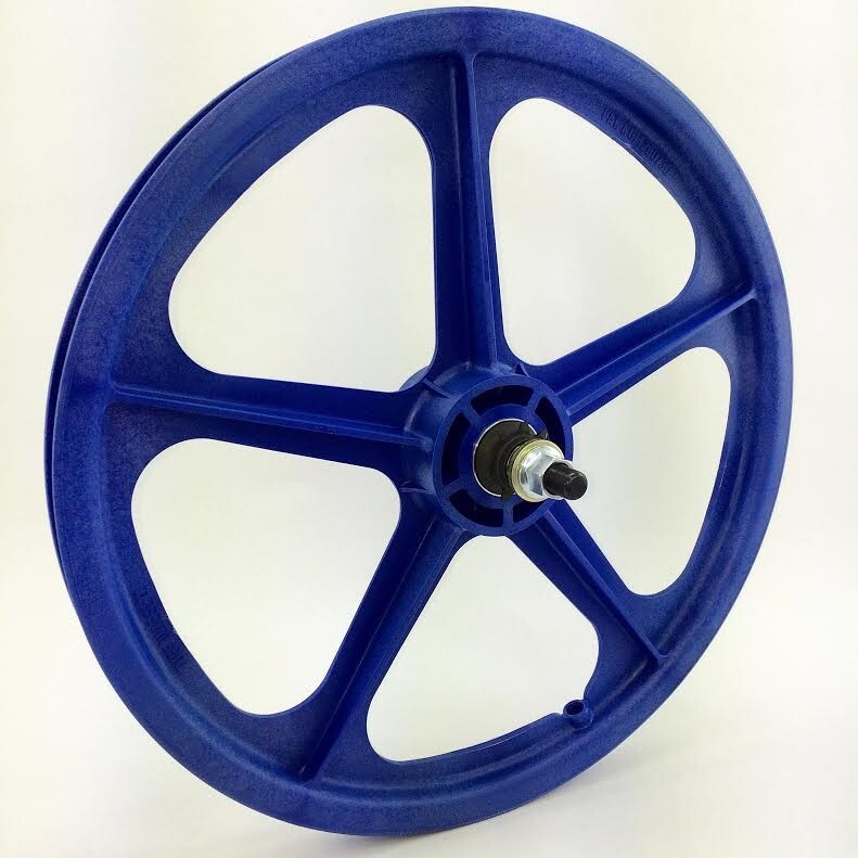 Skyway BMX 20" Tuff Wheels BLUE 9-TOOTH DRIVER retro NEW wheelset 3/8 ...