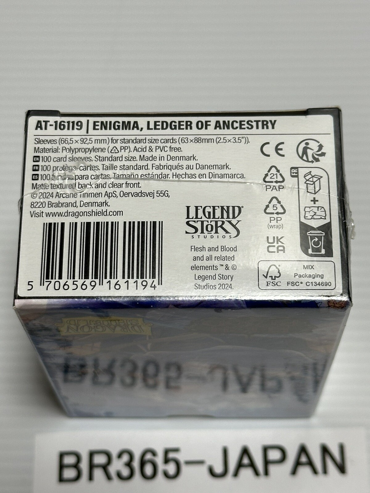 Dragon Shield Card Sleeves Flesh and Blood Enigma WORLD PREMIERE 100 ...