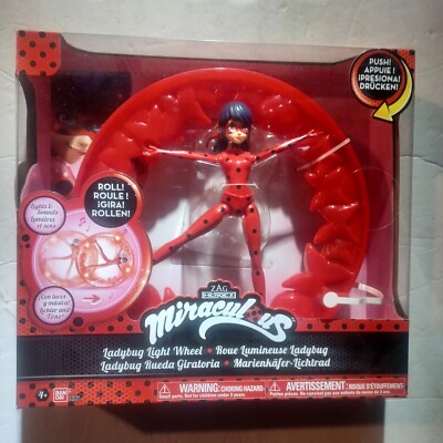 Miraculous Ladybug Light Wheel Toy Doll Zag Roll Lights & Sounds SEALED ...