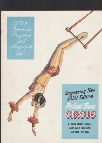 POLACK BROS. CIRCUS 1959 PROGRAM-INDIVIDUALLY NUMBERED! | eBay